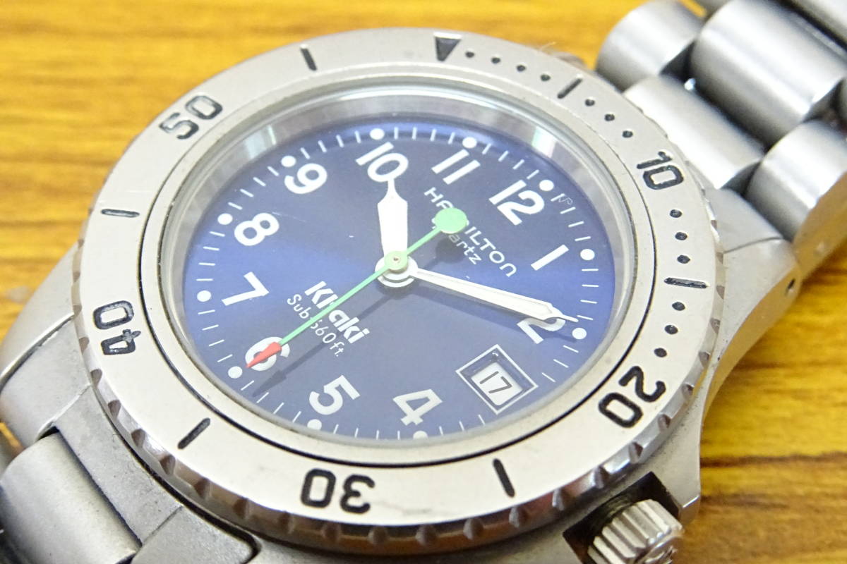 【傷や汚れあり】[K広島02023SK] HAMILTON ハミルトン 腕時計 レディース クォーツ デイト 青文字盤 8587Bの落札情報 ...