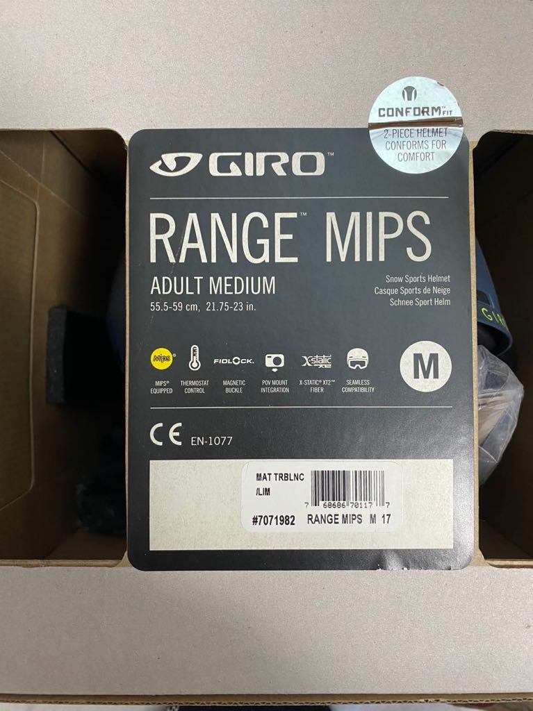 【やや傷や汚れあり】1個ヘルメット付！ GIRO ジロ レンジ RANGE MIPS ミップス スキー スノーボード ヘルメット Mサイズ 付属品ありの落札情報詳細 - Yahoo ...