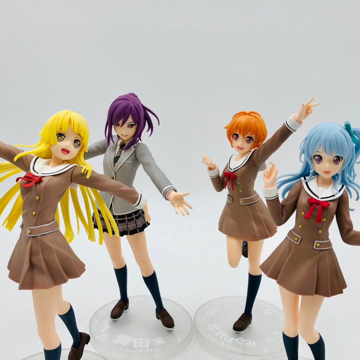 【やや傷や汚れあり】中古品 セガ プレミアムフィギュア バンドリ! ガールズバンドパーティ! School☆Days 瀬田薫 北沢はぐみ 等 ...