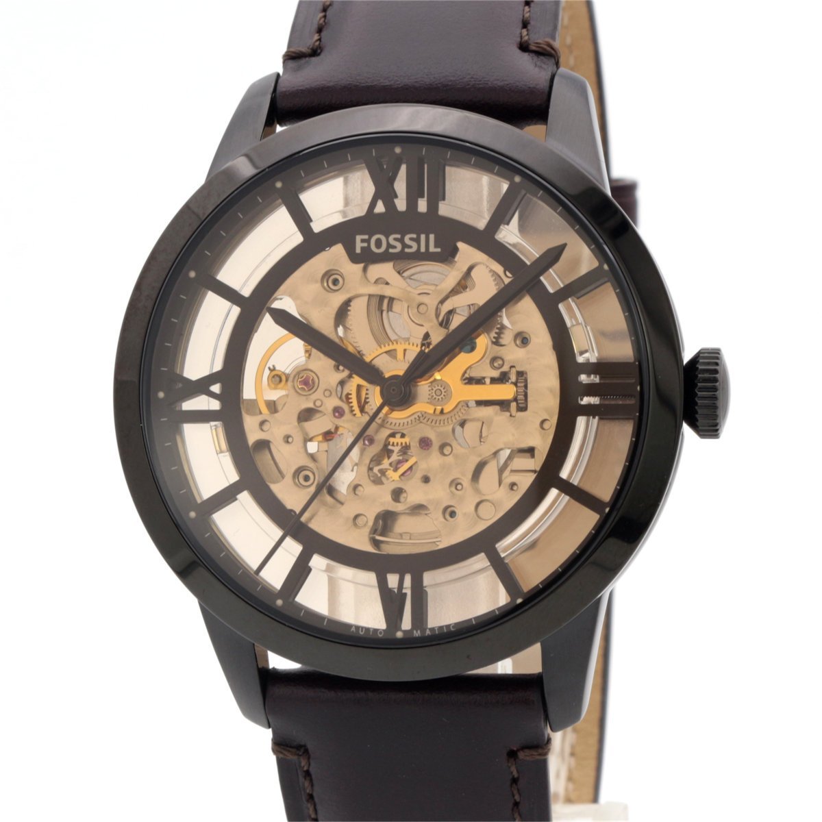 【目立った傷や汚れなし】3965【1円開始】FOSSIL/フォッシル 腕時計 タウンズマン 機械式 スケルトン ME3098 5気圧防水 ダークブラウン メンズの落札情報詳細 - Yahoo ...