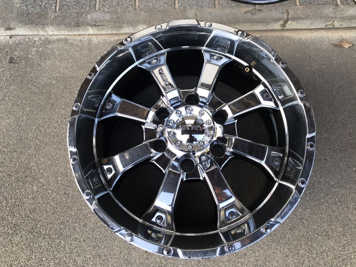 【傷や汚れあり】MKW MK-46 17×8J インセット＋25 6H PCD139.7 プラド サーフ等の落札情報詳細 - ヤフオク落札価格検索 オークフリー