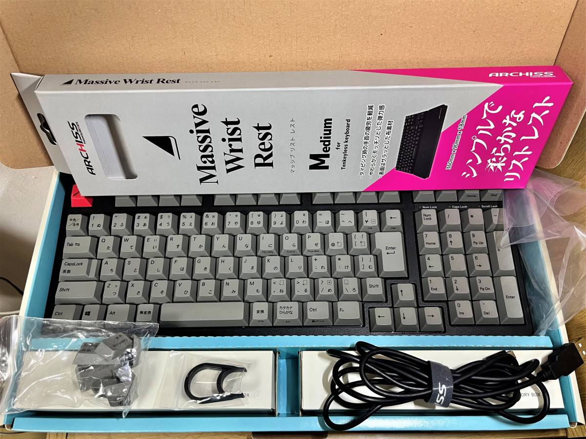 【目立った傷や汚れなし】【送料無料】ARCHISS Maestro2S 日本語JIS配列 CHERRY MX 静音赤軸 純正 パームレスト付の落札情報詳細 - Yahoo!オークション落札価格 ...