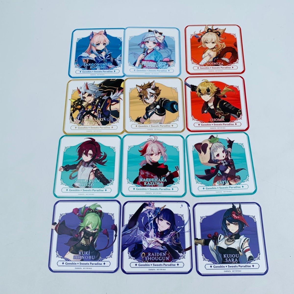 【やや傷や汚れあり】中古品 原神 SWEETS PARADISE スイーツパラダイス スイパラ 特典 コースター 12種セットの落札情報詳細 ...