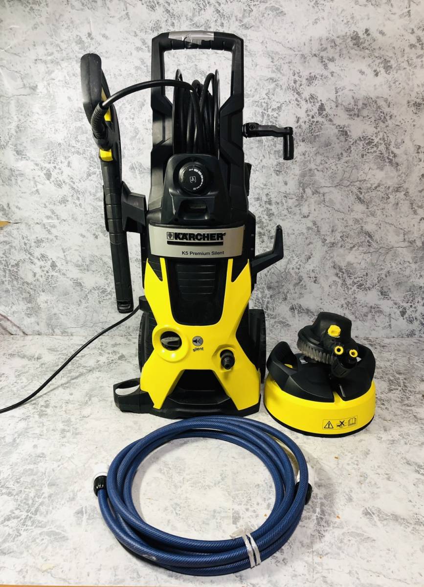 【目立った傷や汚れなし】金吉36 1円オークション Karcher ケルヒャー K5 プレミアムサイレント 静音 カーandホームキット 家庭用