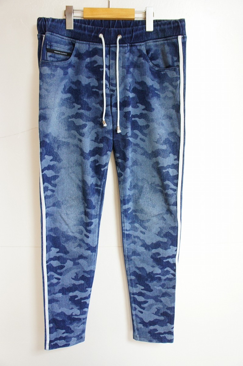 【目立った傷や汚れなし】20AW RESOUND CLOTHING リサウンドクロージング RC17-ST-008D EX denim jersey line PT INDCAMO ライン ...