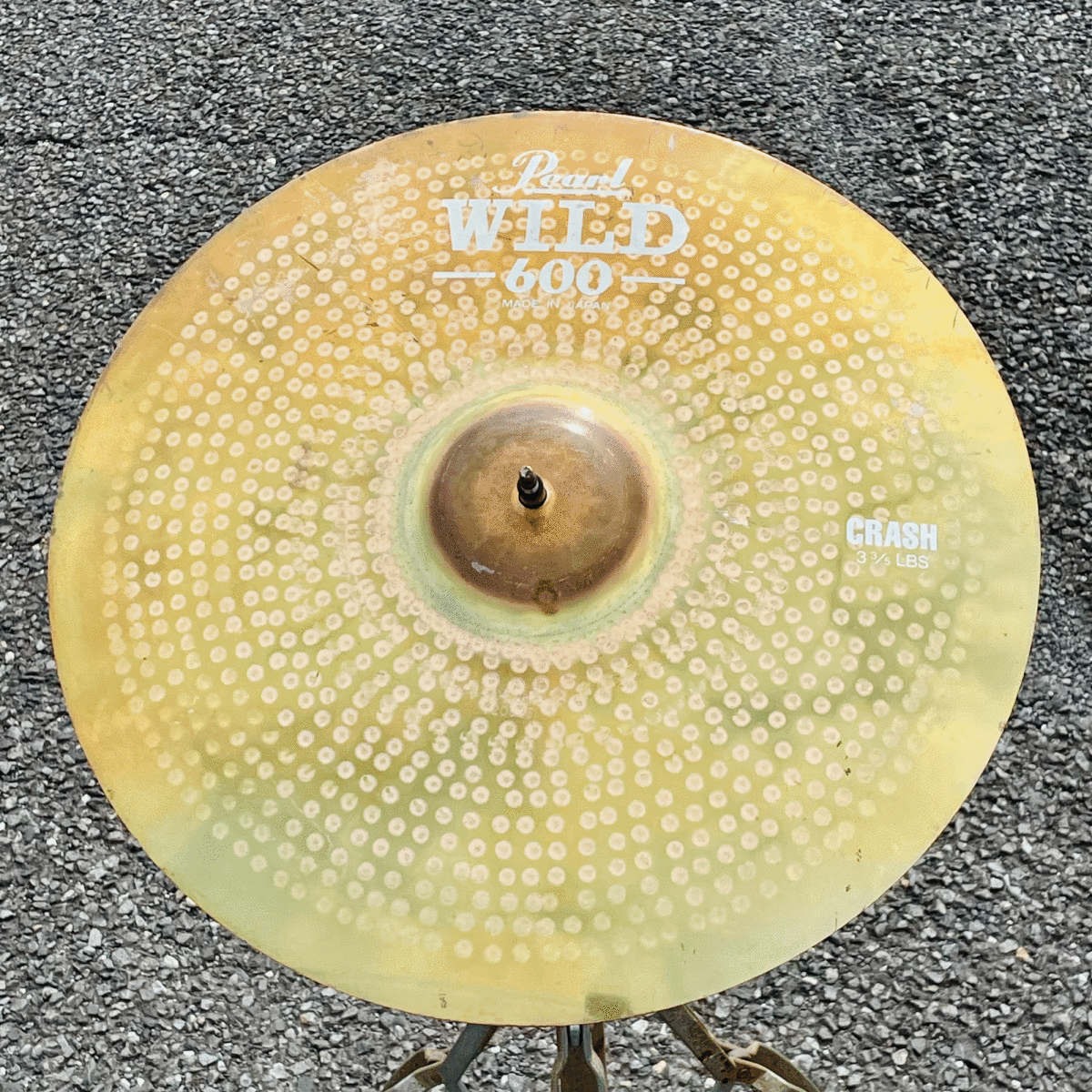 【傷や汚れあり】Pearl CX-600 WILD 600 Crash 18 inch 3 3/5LBS approx 1.6kg 1980s ...
