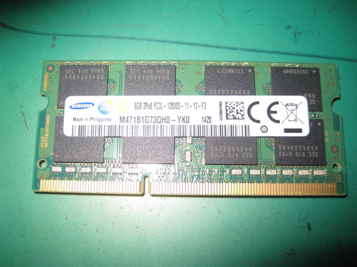 【目立った傷や汚れなし】♪♪ Samsung PC3L-12800 SO-DIMM 8GB ♪♪の落札情報詳細 - ヤフオク落札価格検索 オークフリー
