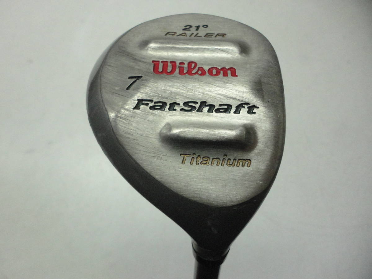 【やや傷や汚れあり】★即決！★Wilson/ウィルソン★メンズ右打ち用フェアウェイウッド/7番ウッド/7W★Wilson Fat Shaft ...