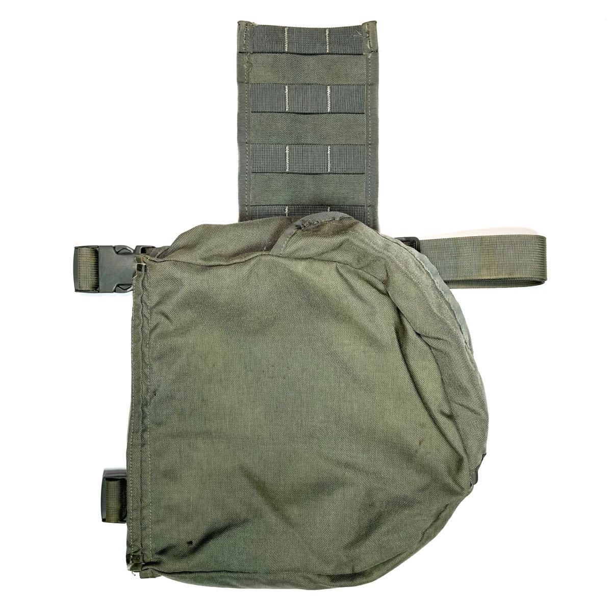 【傷や汚れあり】米軍 M50ガスマスクバッグ FG③ (検 米軍実物 放出品 フォーリッジグリーン レッグキャリアー FM53 特殊部隊 UA ...
