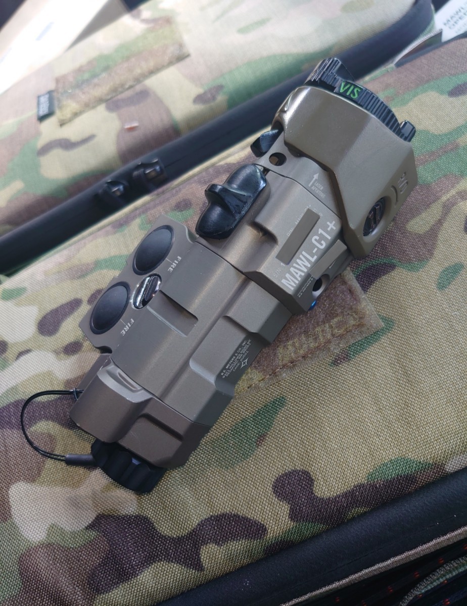 【目立った傷や汚れなし】1円スタート ジャンク 実物 B.E.MEYERS MAWL-C1+ FDE PEQ PVS SUREFIRE ...