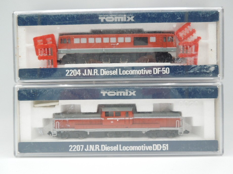 【やや傷や汚れあり】【HW1-25】【60サイズ】tomix トミックス/2204 2207/ディーゼル機関車 DD-51 DF-50 ...