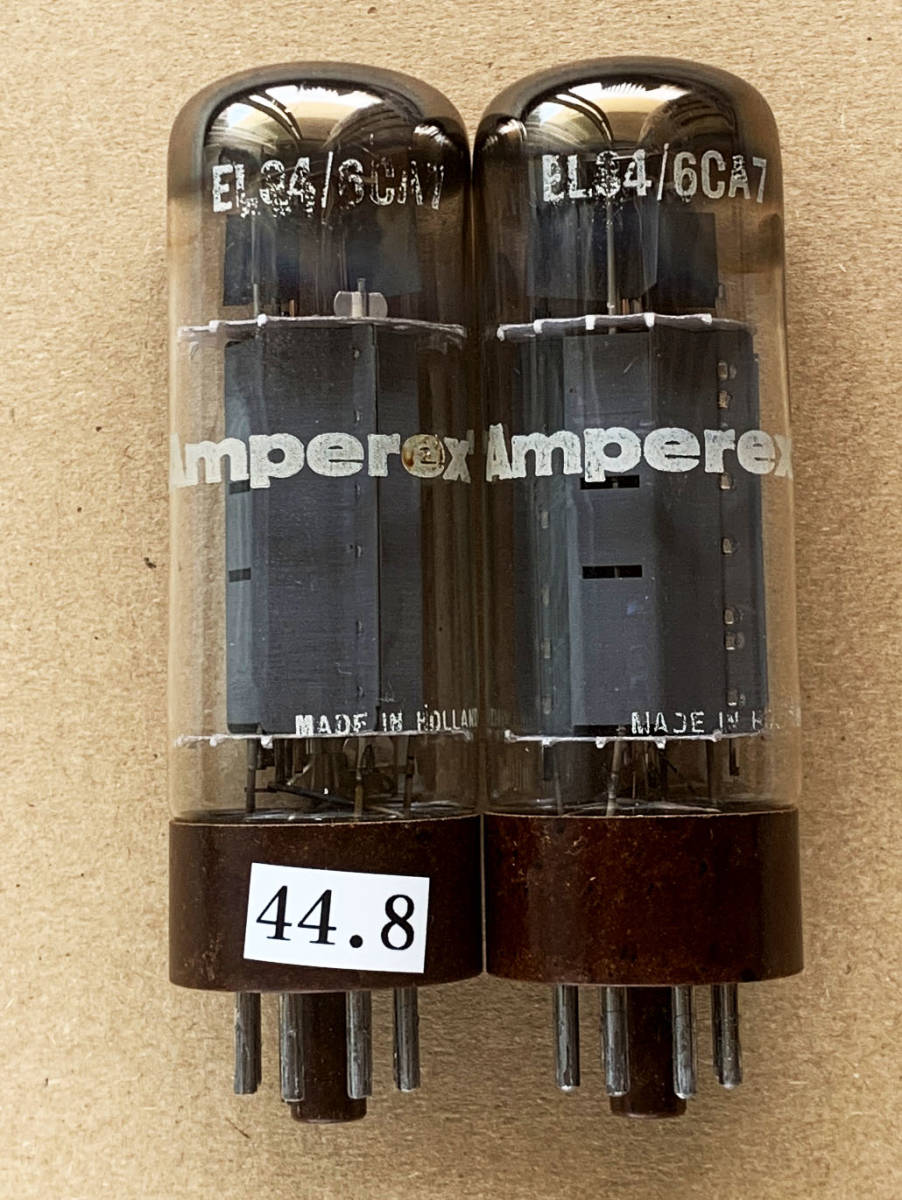 【目立った傷や汚れなし】 貴重！ダブルリング Amperex アンぺレックス 6CA7/EL34 真空管 中古2本測定済動作品の落札情報詳細 - ヤフオク落札価格検索 オークフリー