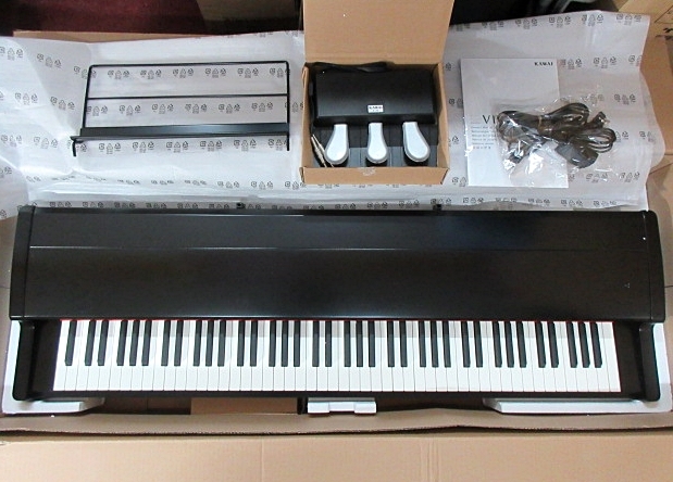 【目立った傷や汚れなし】S4981 中古 美品 KAWAI カワイ VPC1 88鍵 木製鍵盤 MIDIキーボード 2022年製 付属品あり ...