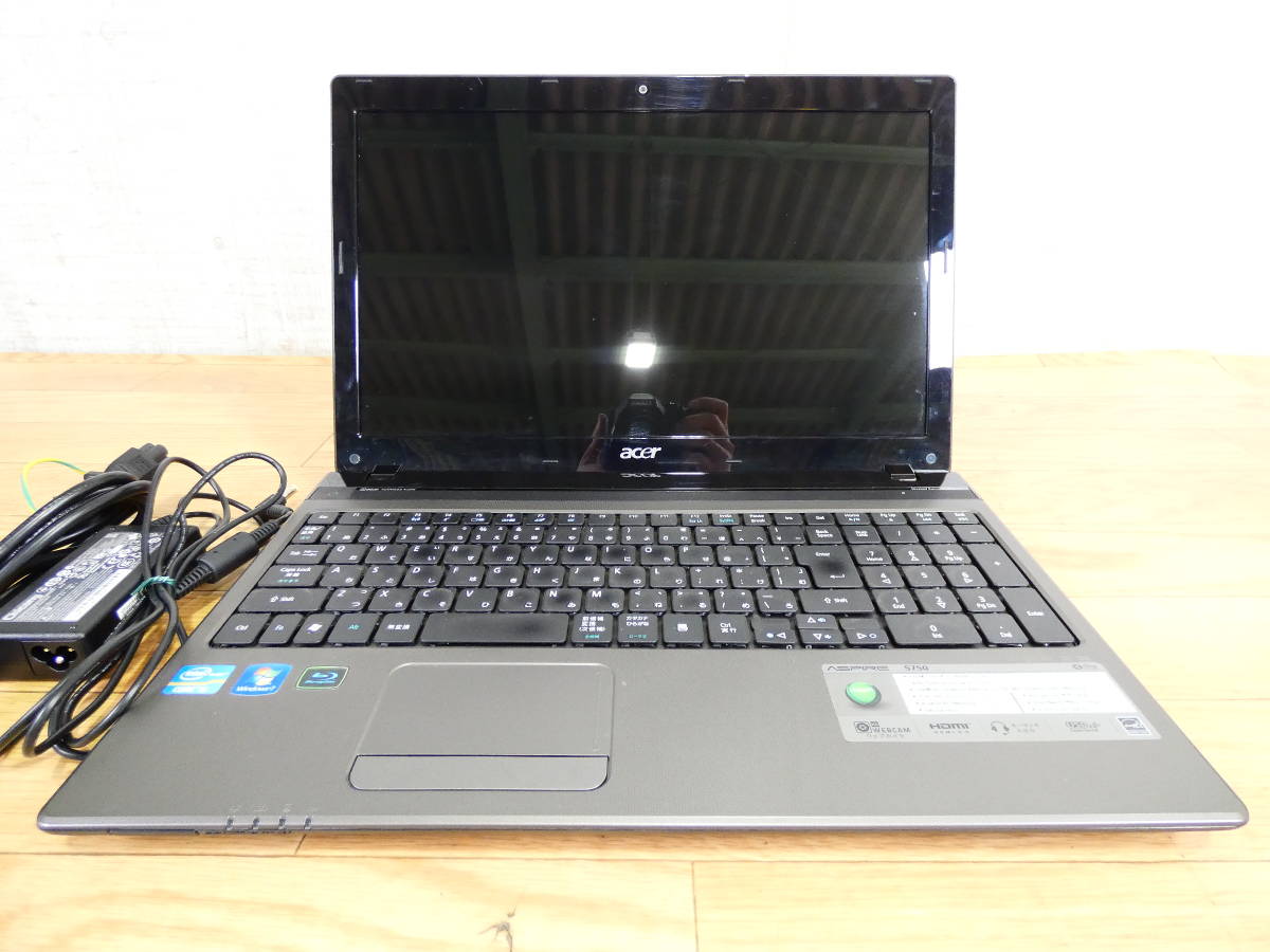 【傷や汚れあり】acer ASPIRE 5750 Core i5-2450M 2.50GHz/RAM:8GB/HDD:500GB ...