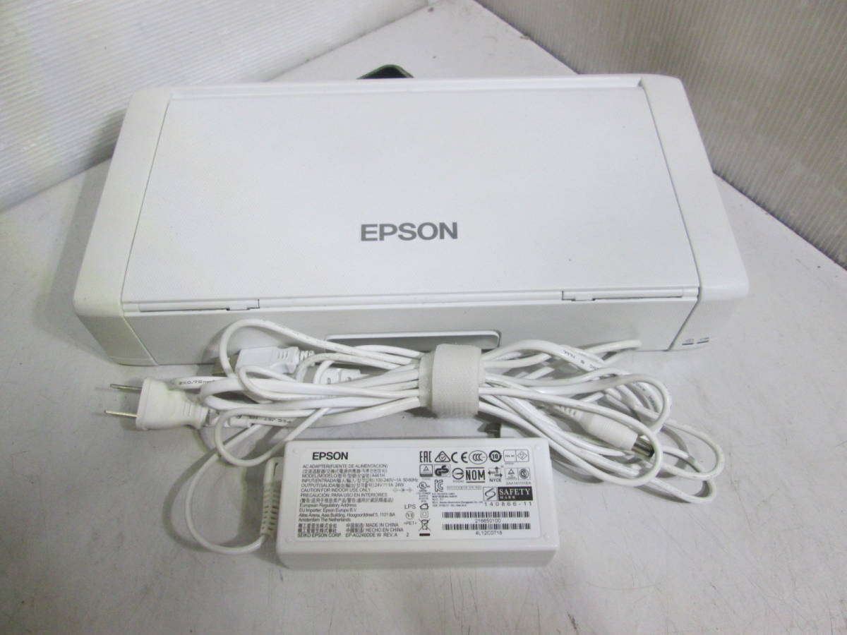 【目立った傷や汚れなし】「Z-3」★EPSON A4モバイルインクジェットプリンター PX-S05W Model:B581A ホワイト AC アダプター＆USB付き ★の落札情報詳細 ...
