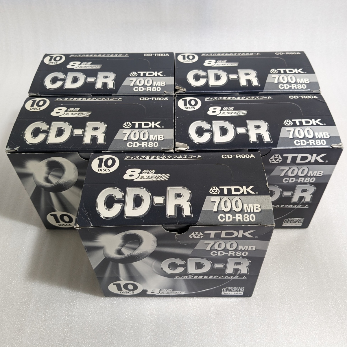 【未使用】 48枚】TDK CD-R 700MB 8倍速 ディスクをまもるタフネスコート 日本製 CD-R80Aの落札情報詳細 - Yahoo!オークション落札価格検索 オークフリー