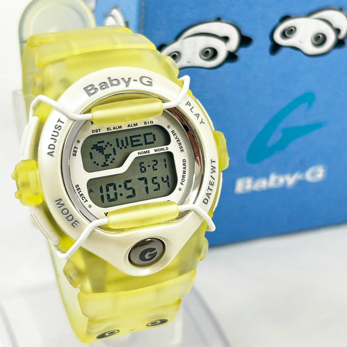 【目立った傷や汚れなし】CASIO カシオ Baby-G ベビーG ベイビージー たれぱんだ 2001年特別限定モデル 腕時計 BGT-110 ...