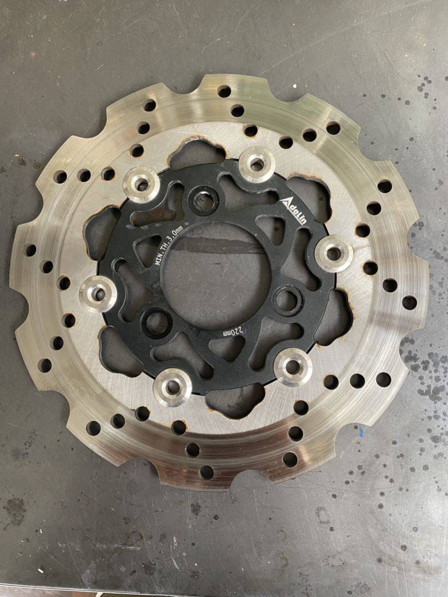 【傷や汚れあり】AdeLinフローティングディスク フロント 220mm NSR50 NS-1 XR100 エイプ100 APE50の落札情報詳細 - ヤフオク落札価格検索 オークフリー