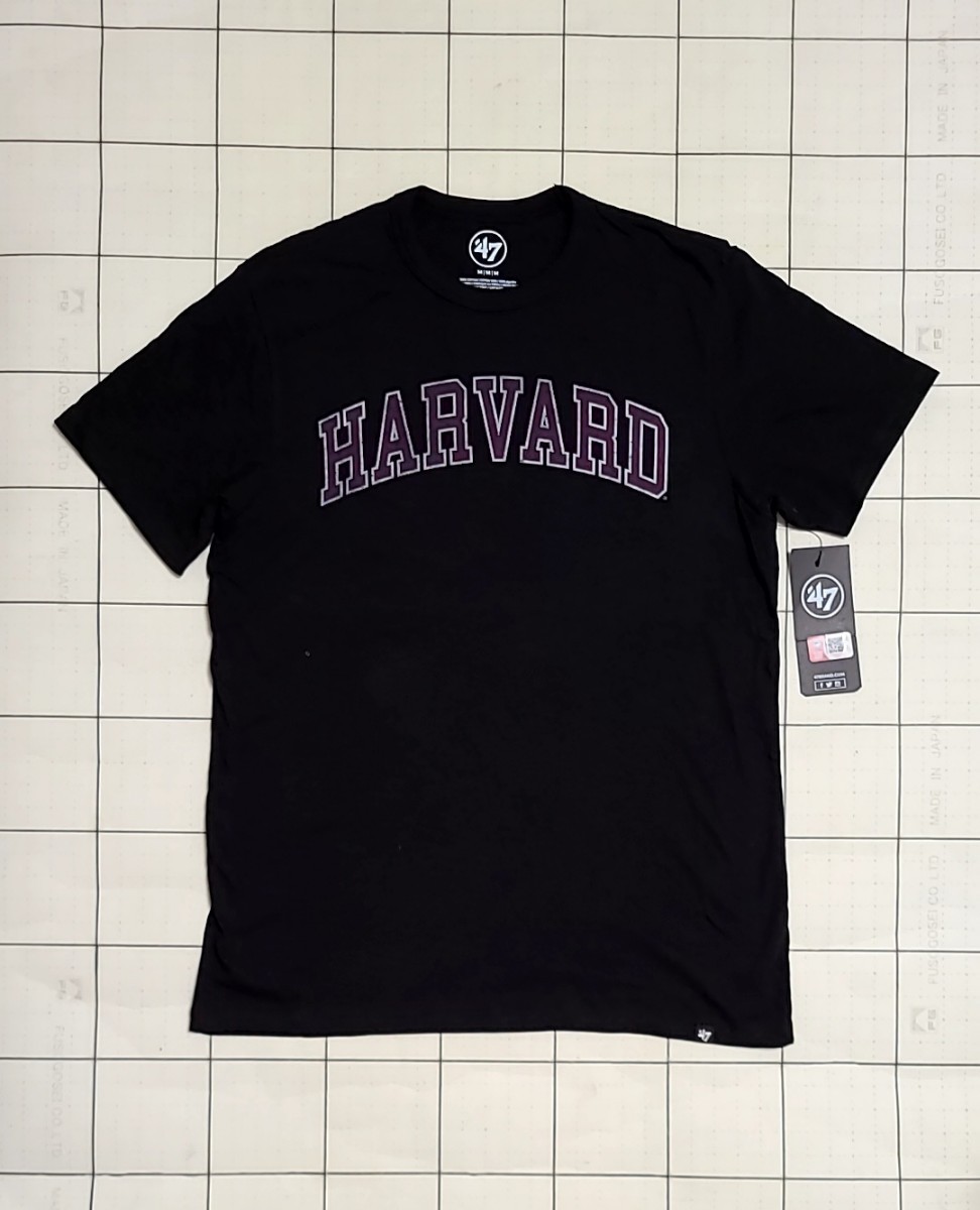 【未使用に近い】C2306⑬8 47ブランド 47brand Tシャツ メンズMサイズ Harvard 新品未使用タグ付き ニューエラ 黒 ...