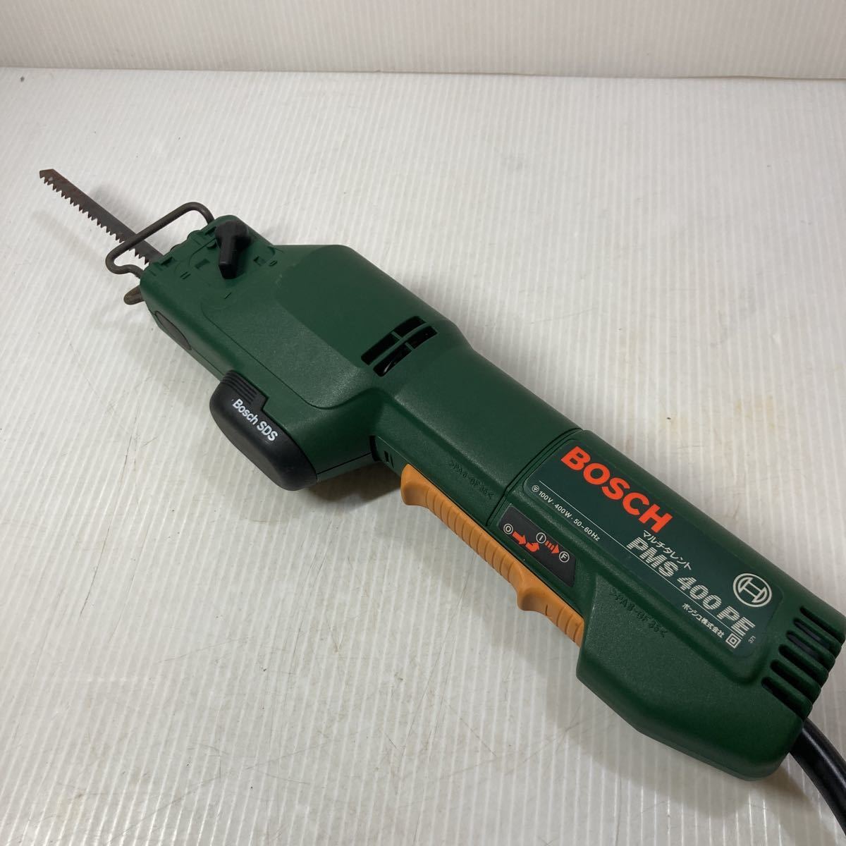 【傷や汚れあり】BOSCH ボッシュ マルチタレント PMS 400 PE 電動工具 DIY用品 電動のこぎり ジグソー 動作確認済み 本体 ...