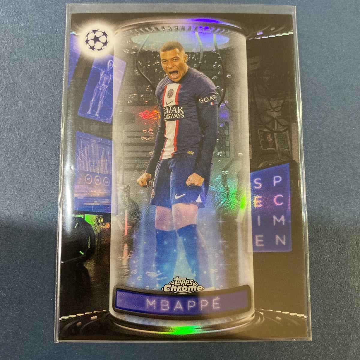 【目立った傷や汚れなし】2022-23 topps chrome uefa champions league club competitions specimen s-9 kylian ...