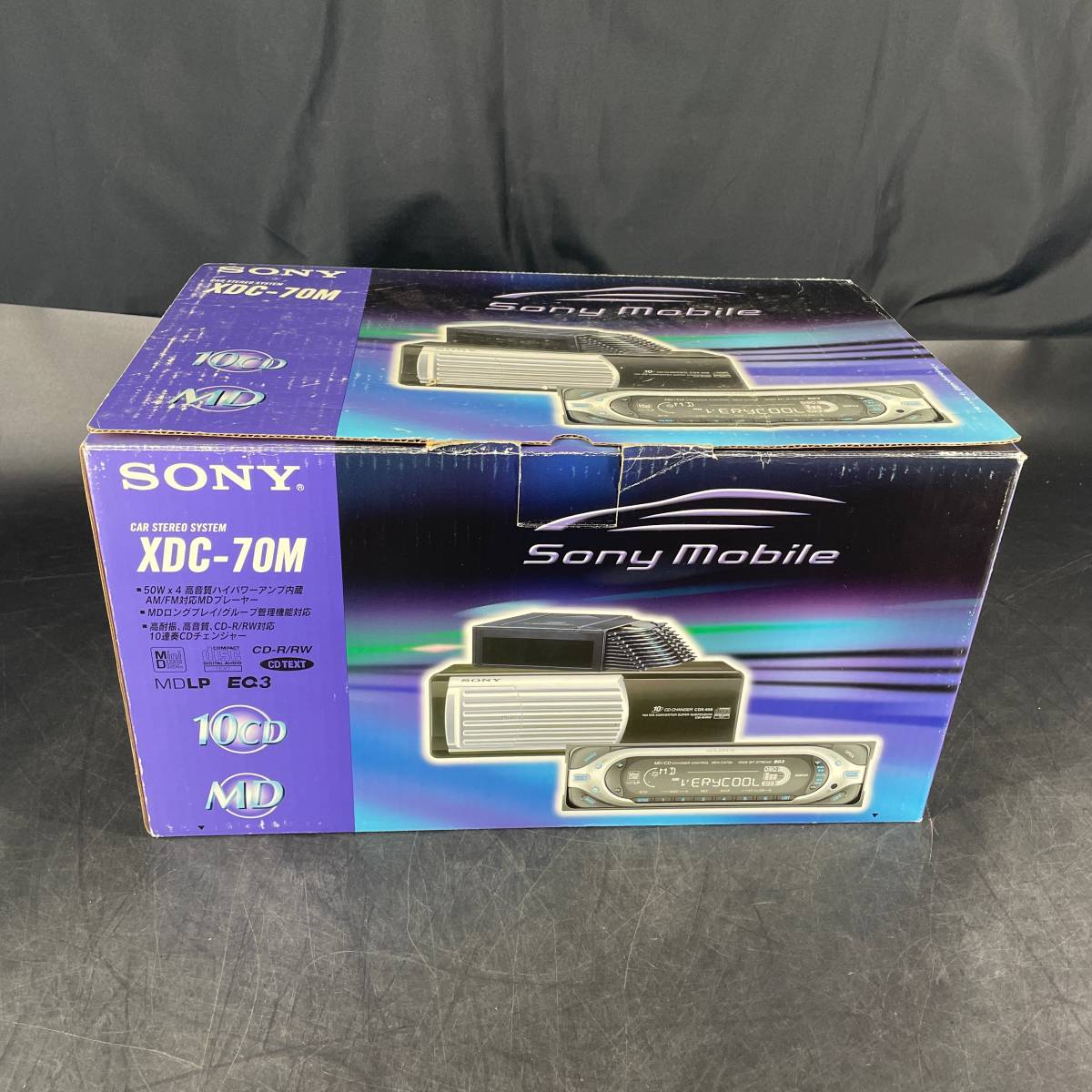 【目立った傷や汚れなし】h9 SONY CAR STEREO SYSTEM 【XDC-70M】 CDX-656 MDX-CA790 コンパクトディスク チェンジャー カーオーディオ 未検品 ...