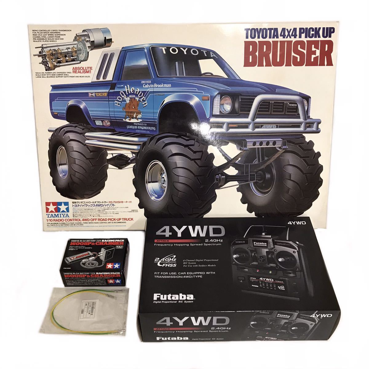 【未使用】TAMIYA タミヤ ラジコン トヨタ・ハイラックス 4WD ハイリフト No.5848 1/10th SCALE TOYOTA 4×4 PICK UP BRUISER ラジオ ...