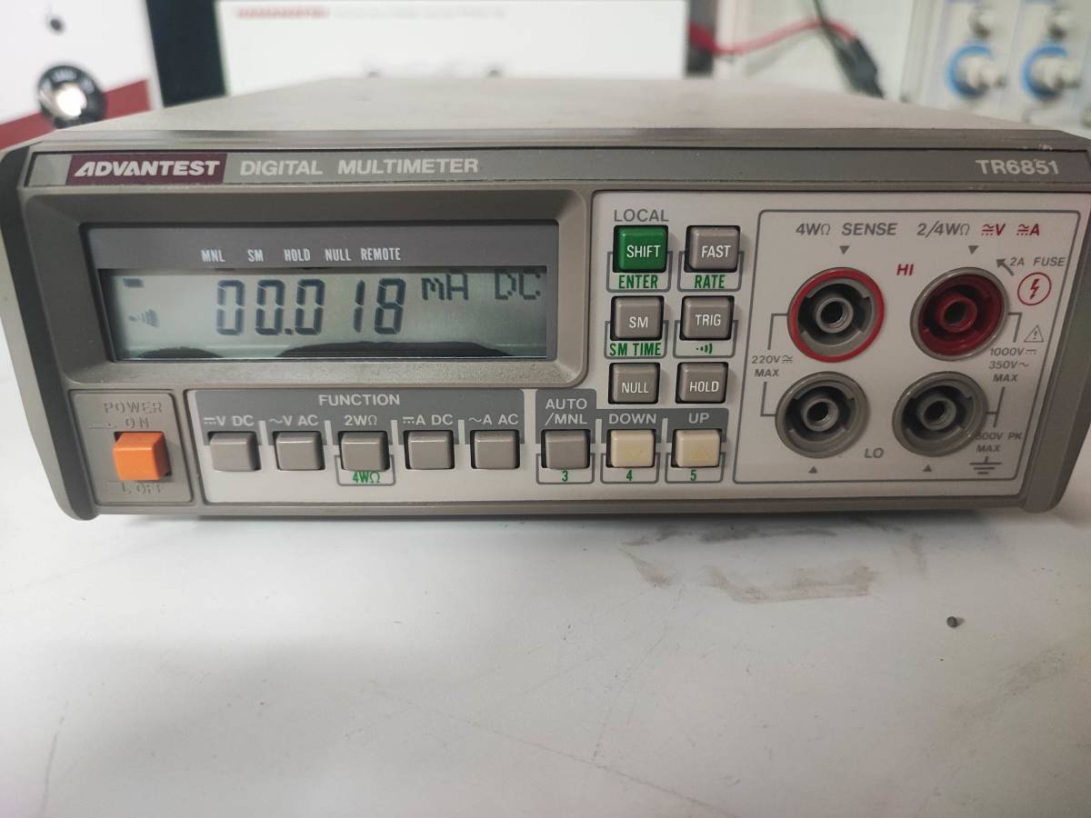 【全体的に状態が悪い】ADVANTEST / DIGITAL MULTIMETER / TR6851 / ジャンク ②の落札情報詳細 ...