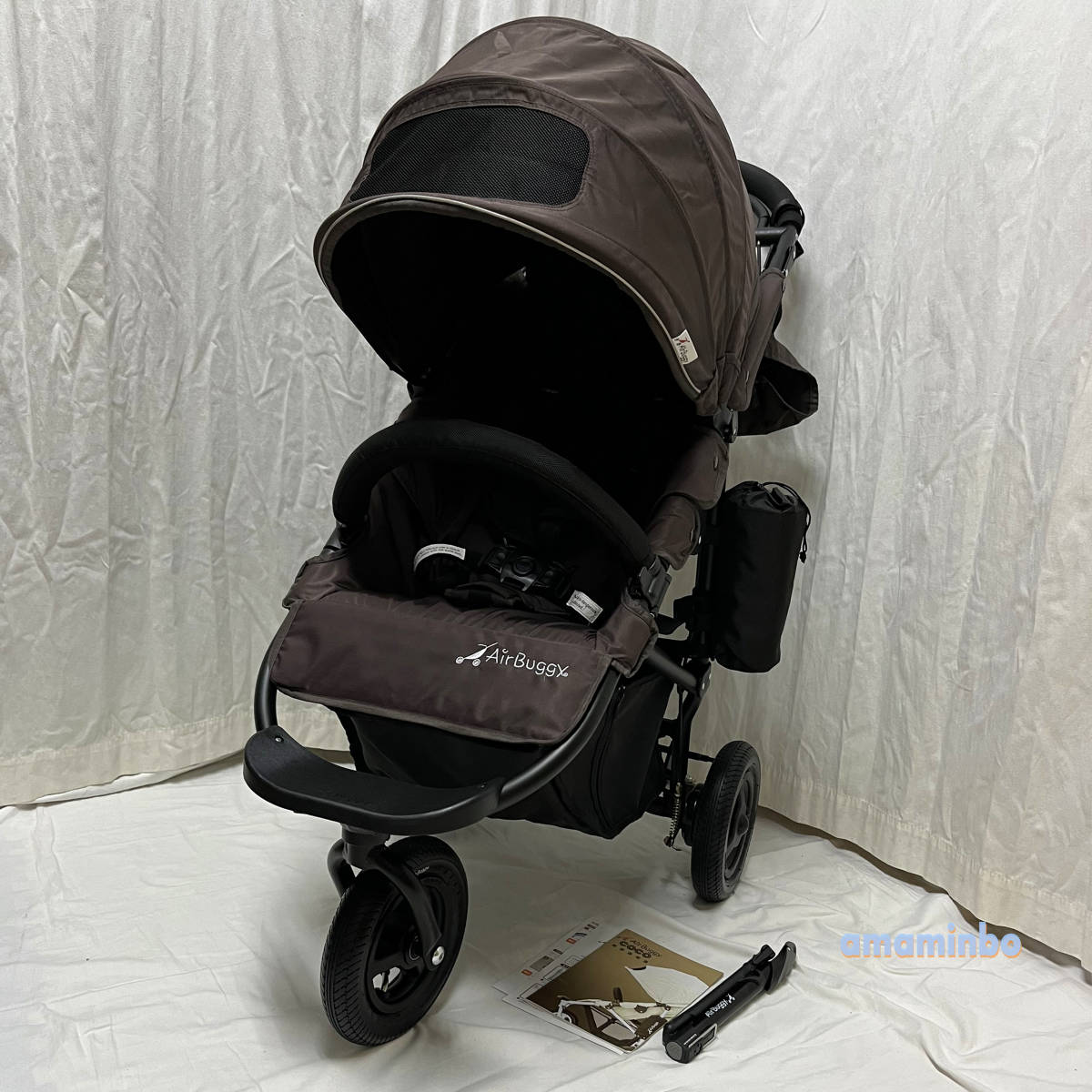 【目立った傷や汚れなし】送料無料☆超美品☆ エアバギー ココ ブレーキ AirBuggy COCO BRAKE 3輪 ベビーカー エスプレッソの落札情報詳細 - ヤフオク落札価格検索 オークフリー