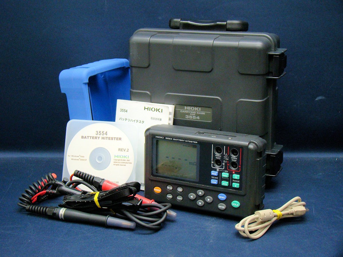 【傷や汚れあり】HIOKI 日置 バッテリハイテスタ 3554 バッテリ劣化診断 中古の落札情報詳細 - ヤフオク落札価格検索 オークフリー
