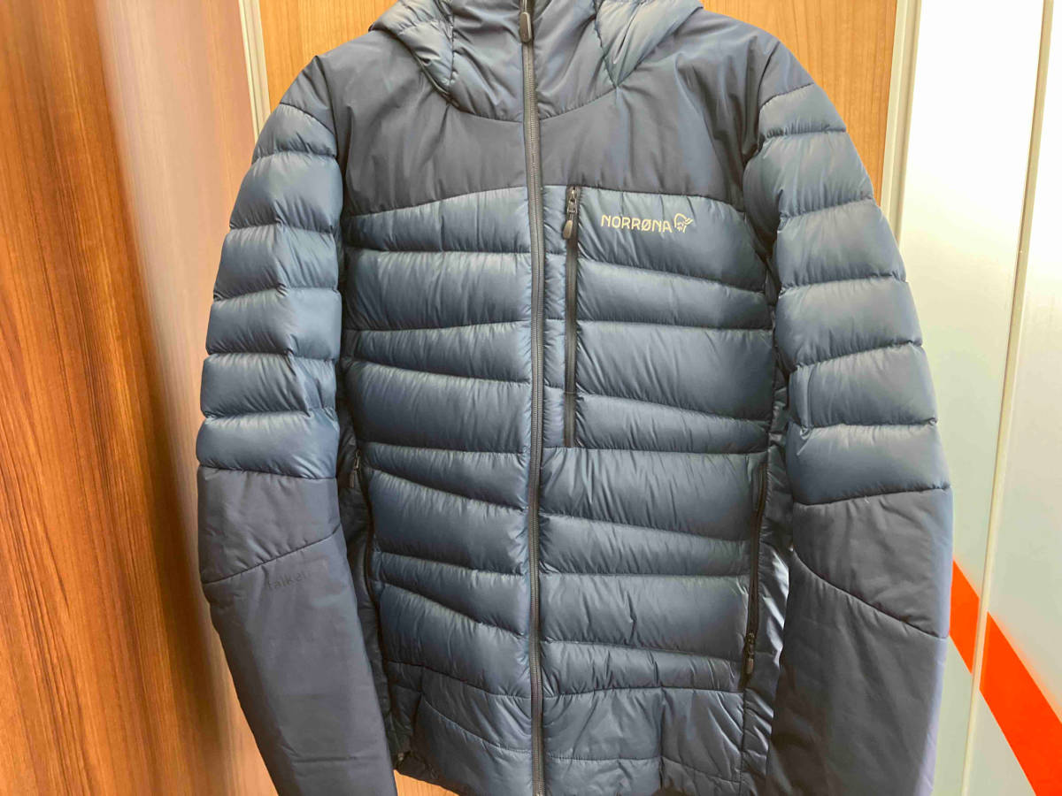 【やや傷や汚れあり】NORRONA／falketind down 750 hood jacket／ダウンジャケット／ネイビー／ノローナ／フォル ...