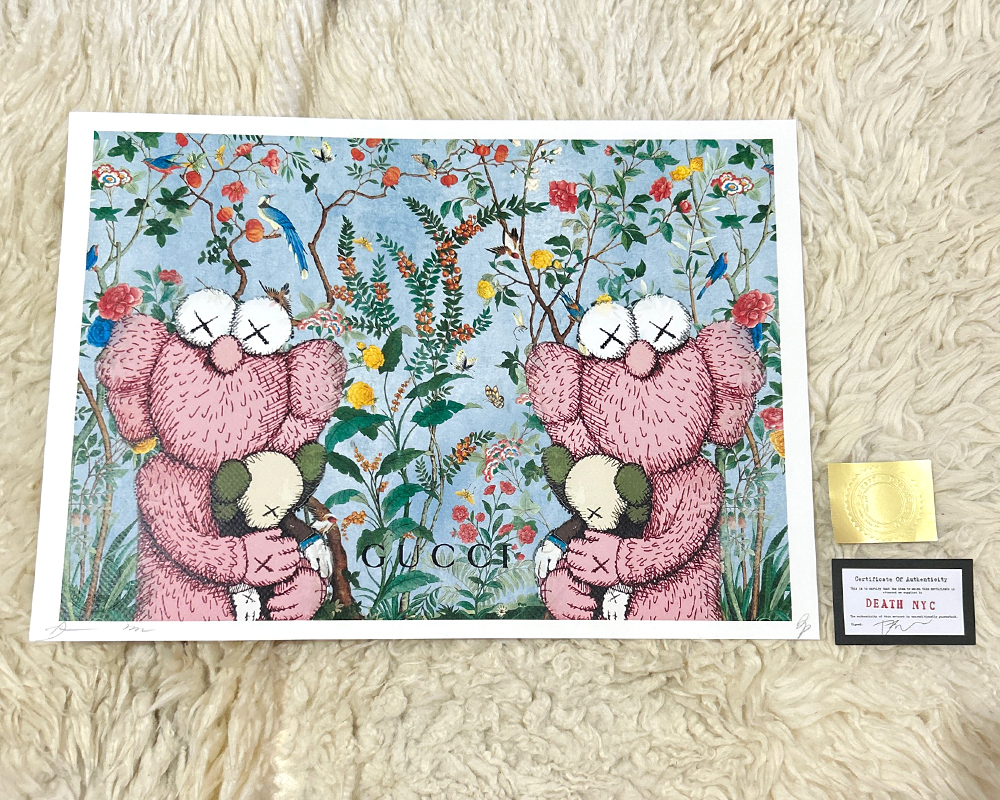 【未使用】DEATH NYC カウズ KAWS コンパニオン COMPANION グッチ GUCCI 世界限定100枚 ストリート ポップ ...