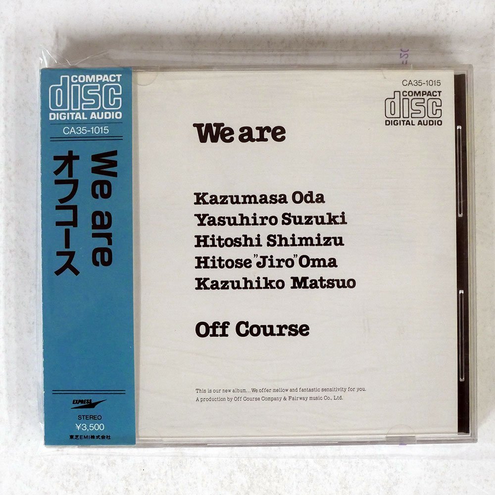 【やや傷や汚れあり】オフコース/WE ARE/EXPRESS CA35-1015 CDの落札情報詳細 - Yahoo!オークション落札価格検索 オークフリー