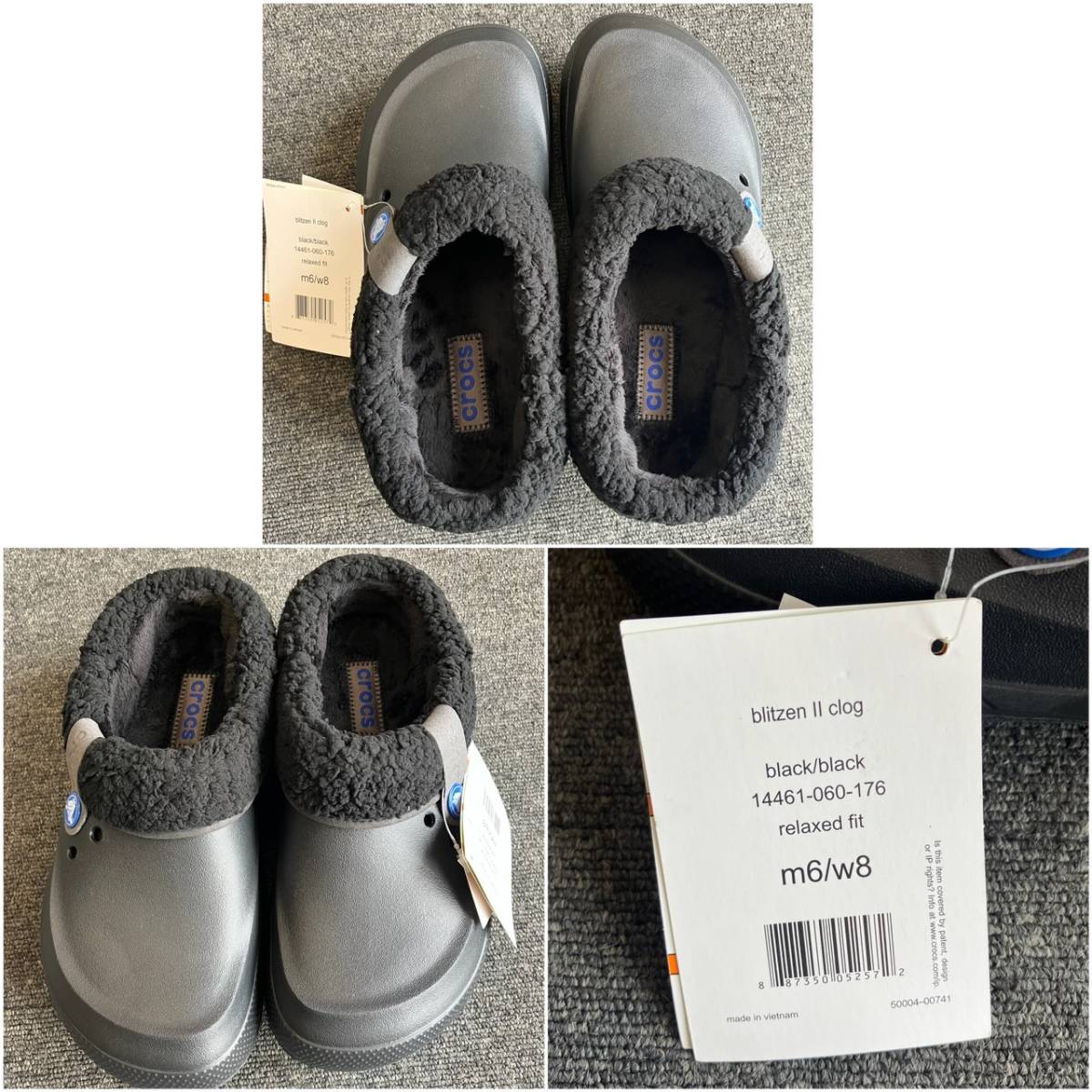 【未使用】【K4565】 未使用 クロックス crocs 24cm m6/w8 3足セット ボア ブラック カーキ色 サンダル スリッポン 靴 長期保管 自宅保管の落札情報詳細 - ヤフオク ...
