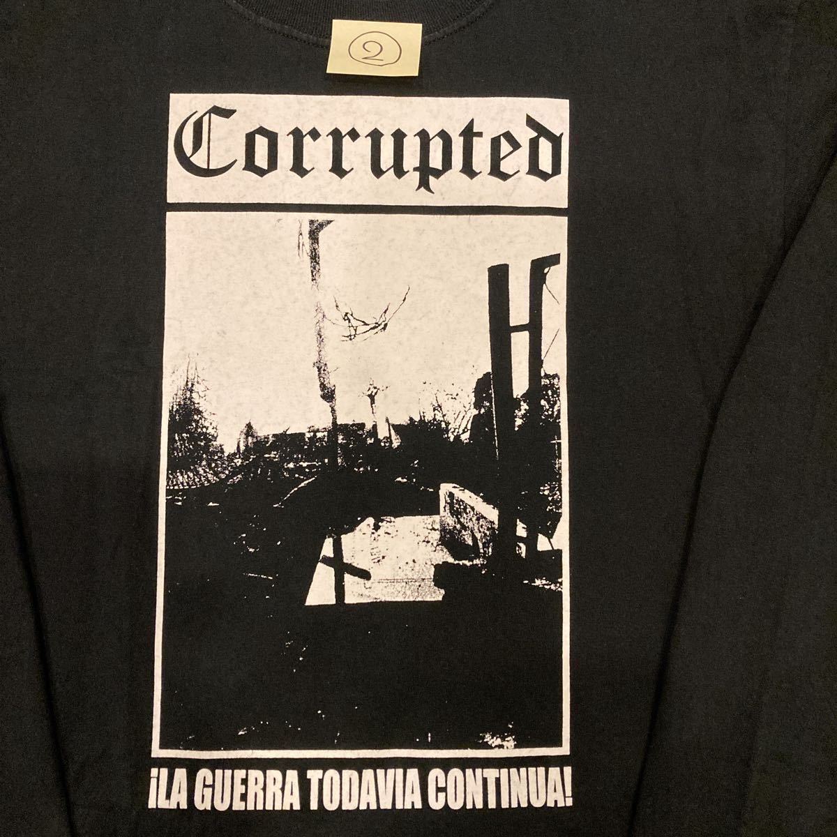 【全体的に状態が悪い】②,CORRUPTED,長袖,LONG SLEEVE T-SHIRTS,PUNK,HARD CORE,DEATH ...