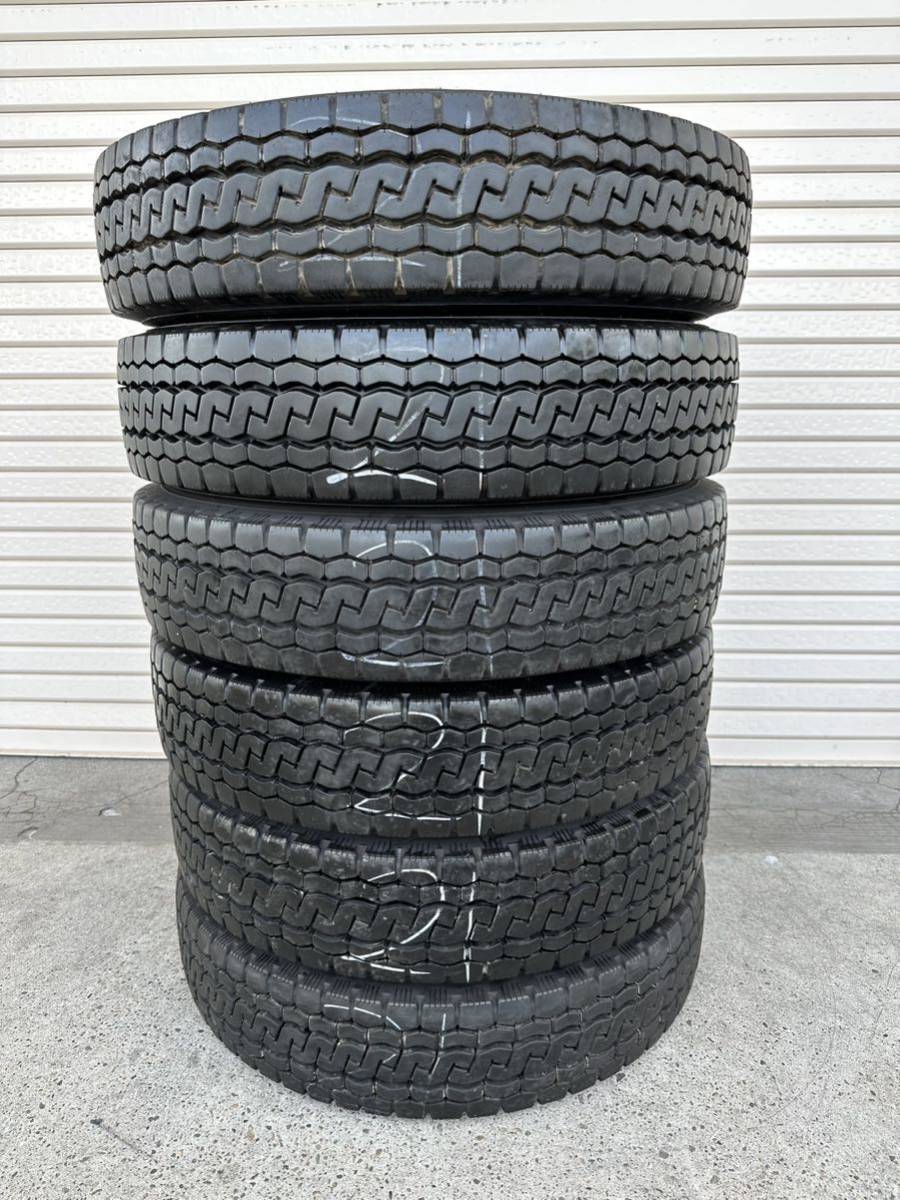 【目立った傷や汚れなし】送料無料 BRIDGESTONE DURAVIS M804 205/80R17.5 120/118L LT 21年6本 ...