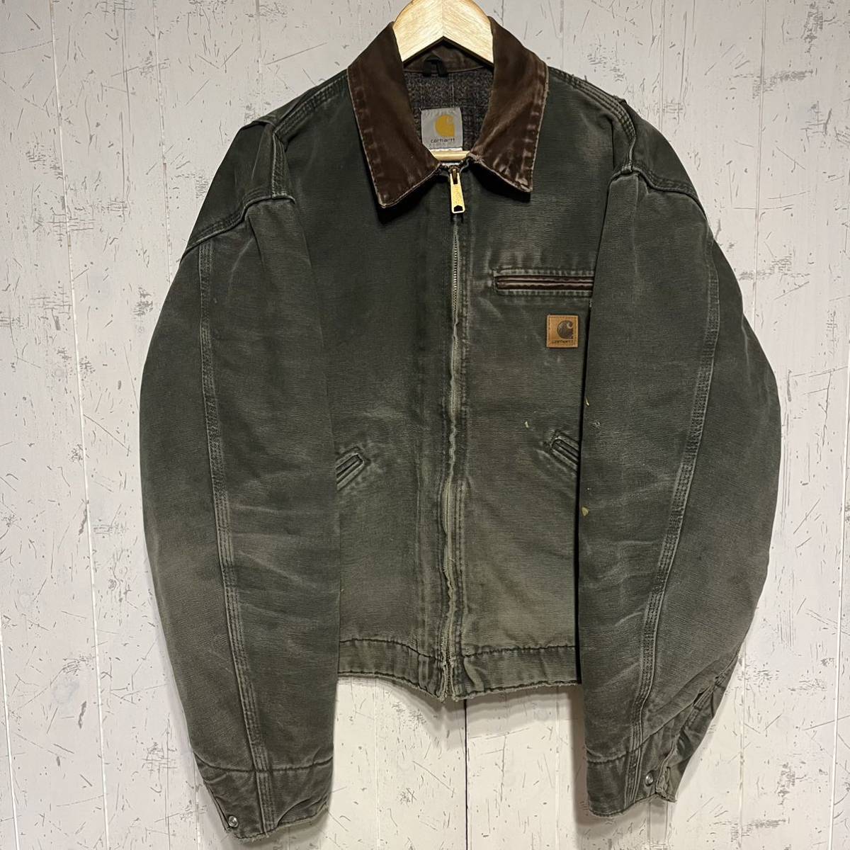 vintage 90's CARHARTT made in USA アクティブ ダックパーカー ブラウン カニエウエスト着 men's M～Lの落札情報詳細 - ヤフオク落札価格検索 オークフリー