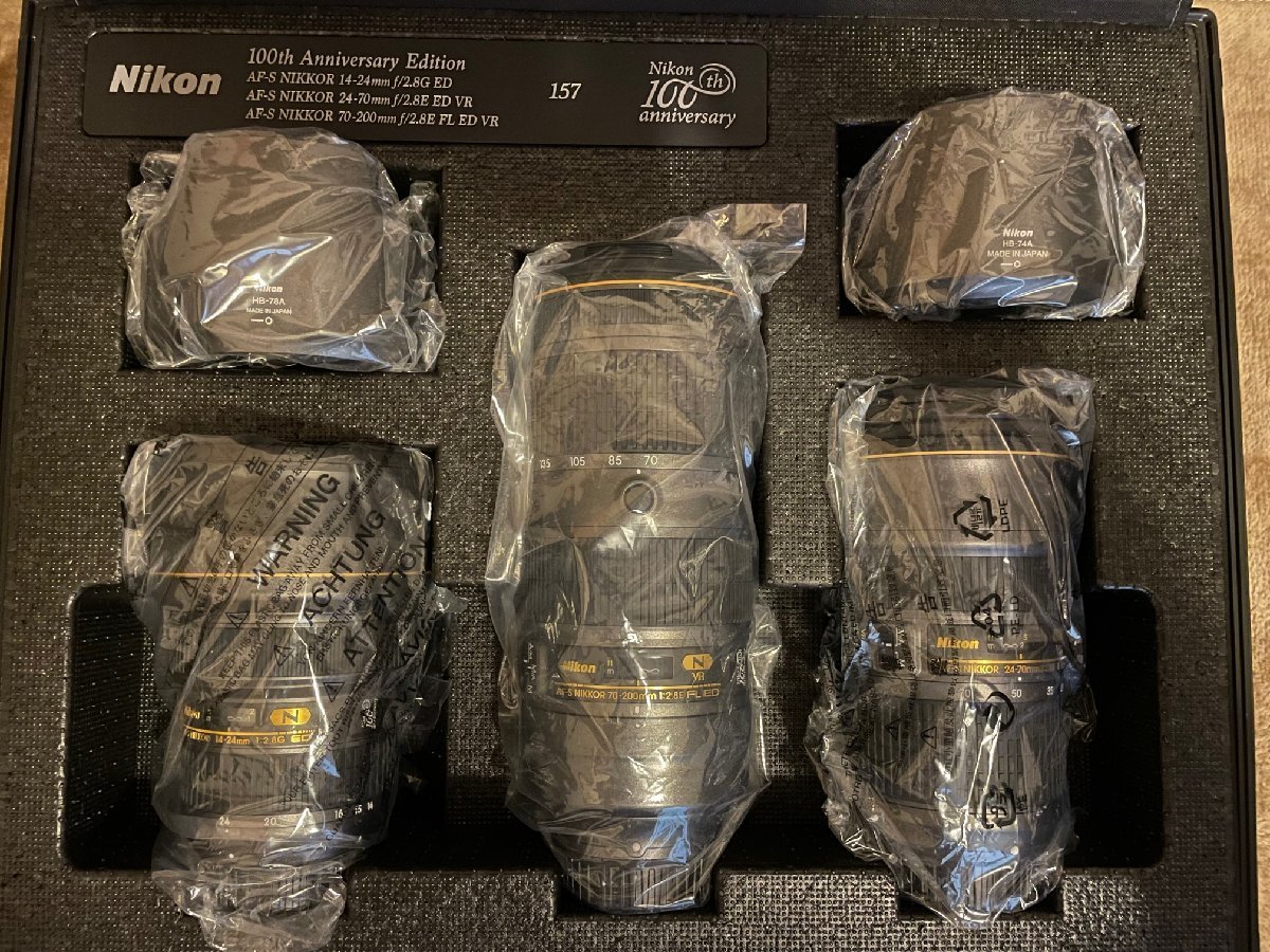 【未使用】ニコン Nikon トリプル F2.8 ズームレンズセット 100周年記念モデル Triple F2.8 Zoom Lens Set ...
