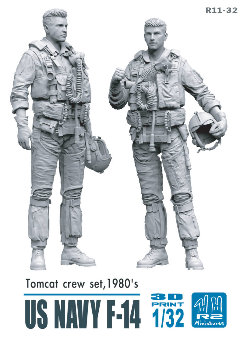 【未使用】 R2Miniatures【R11-32】1/32 1980's米海軍F-14パイロットマーベリック&アイスマン(タイプ2) の落札情報詳細 - ヤフオク落札価格検索 オークフリー