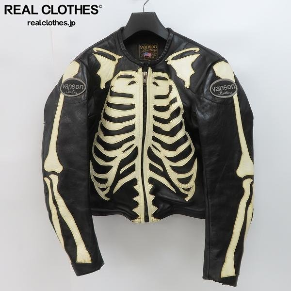 44 バンソン ENF 襟付き シングル ライダース レザー ジャケット 3L サイズ 相当 大きめサイズ 革ジャン VANSON USA製 の落札情報詳細 - ヤフオク落札価格検索 オークフリー