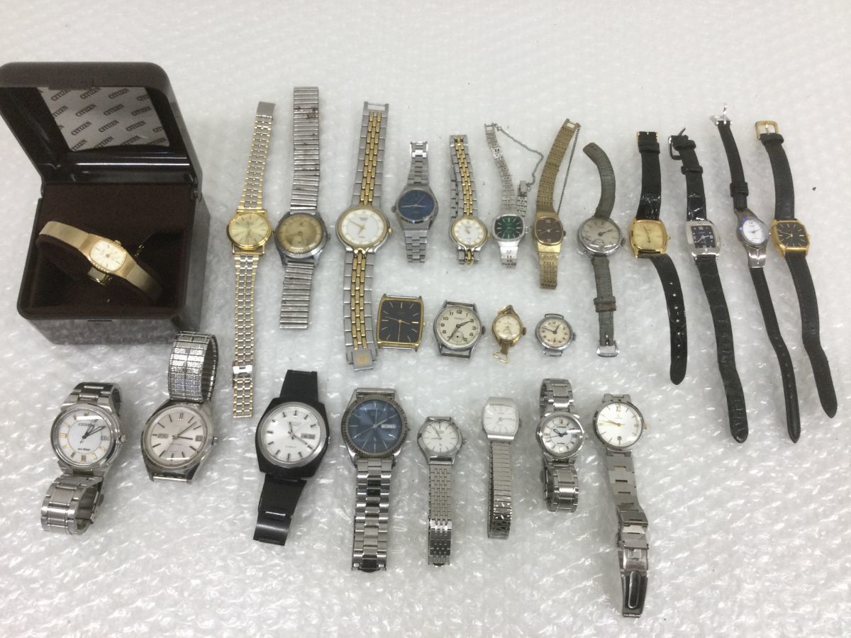 【中古】D152-60【CITIZEN腕時計25点まとめ】シチズン/ウィッカ/クリスタルセブン/DX 14K GOLD FILLED/スモール ...