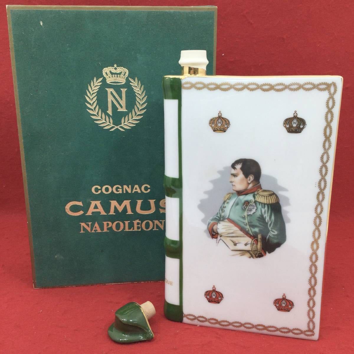 【未使用】【未開封】カミュ ナポレオン ブックコニャック CAMUS NAPOLEON COGNAC BOOK 陶器ボトル 古酒 アンティーク レトロ グリーン 緑(E1058)の落札情報詳細 ...