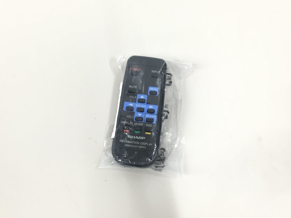 【未使用】未使用品SHARP リモコン インフォメーションディスプレイ用 RRMCG1017MPPZ （管：2F-M）の落札情報詳細 ...