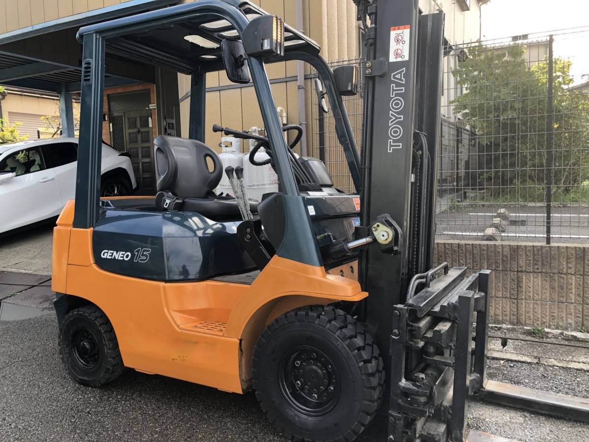 【傷や汚れあり】激安 程度良好 TOYOTA L＆F フォークリフト GENEO 7FGL15 パレットフォーク C291 屋内使用 1220時間 ガソリン 埼玉 引取限定の落札情報詳細 ...