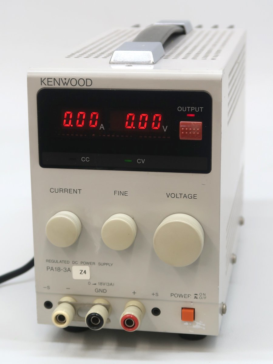 【傷や汚れあり】dk39376☆kenwood ケンウッド Pa18 3az4 直流安定化電源【返品保証なし】の落札情報詳細 ヤフオク落札