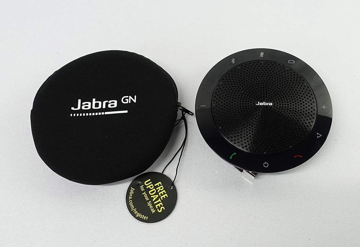 【やや傷や汚れあり】通電、音出し確認 Jabra SPEAK 510 スピーカーフォン 7510-109 web Bluetooth 音声 音響 USB 会議 マイク オンライン テレワーク ...