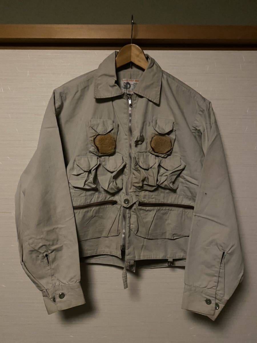 【目立った傷や汚れなし】ギミック満載 L ビンテージ 60s フィッシングジャケット USA製 50s 40s 30s Willis & Geiger MASLAND ハンティング L.L ...