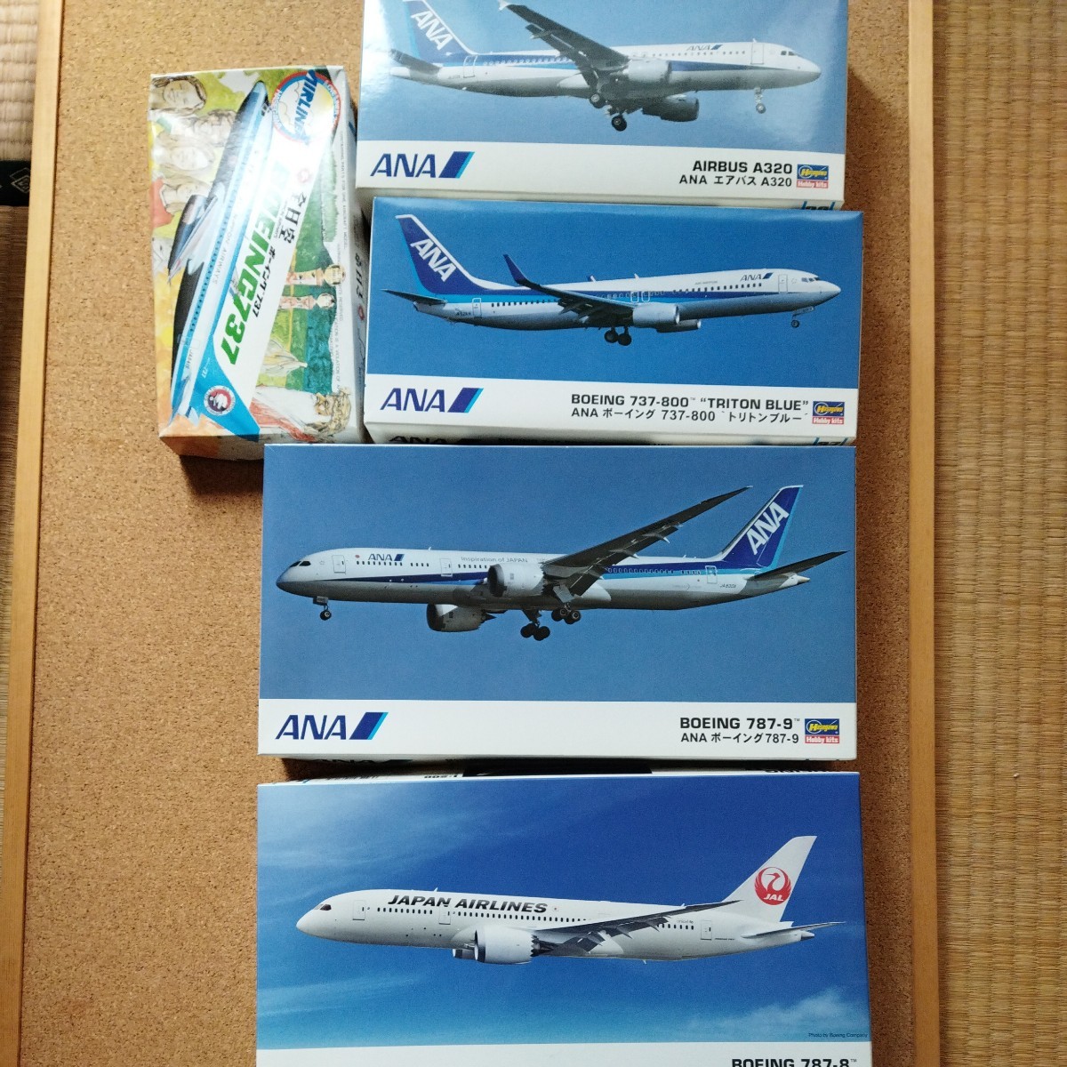 【未使用】ハセガワ1/200旅客機セット JAL ボーイング787-8 ANA A320 737-800トリトンブルー モヒカン 787-9の落札情報詳細 - ヤフオク落札価格検索 オークフリー