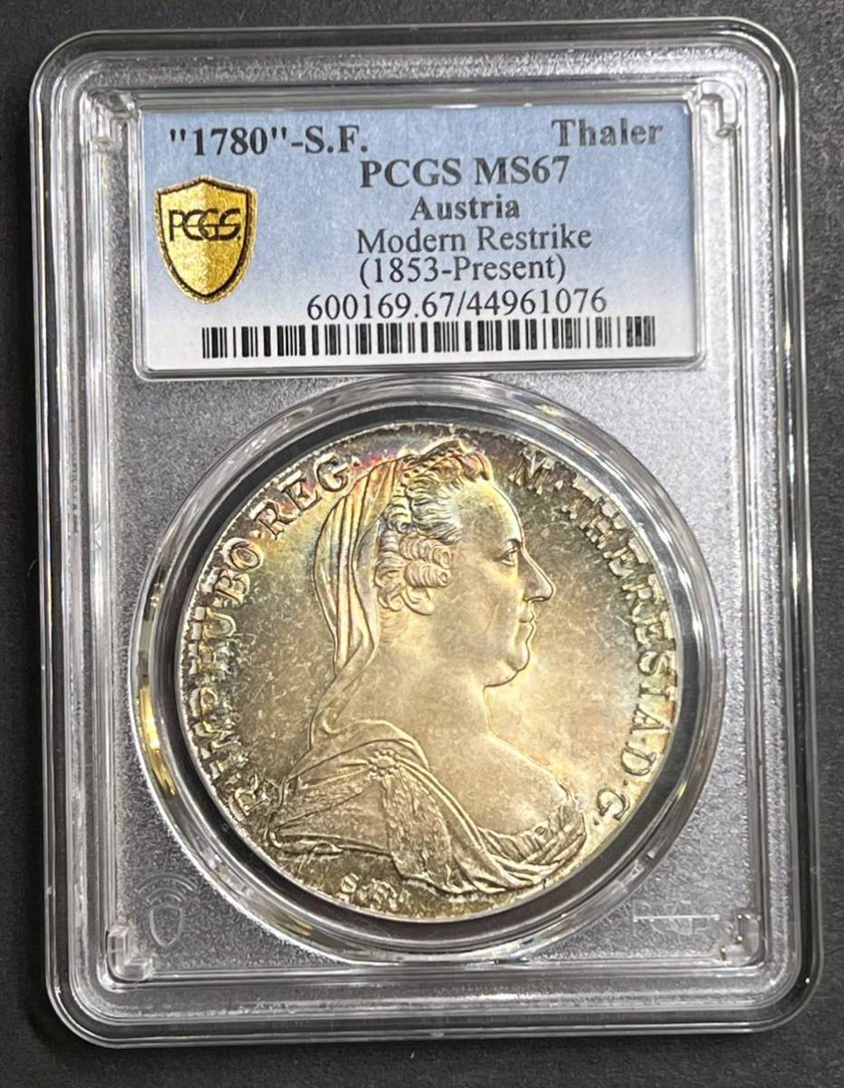 【未使用】外国銀貨 オーストリア銀貨 1780年 マリアテレジア ターラー銀貨 リストライク版 pcgs MS65 古銭 アンティークの落札情報詳細 - ヤフオク落札価格検索 オークフリー