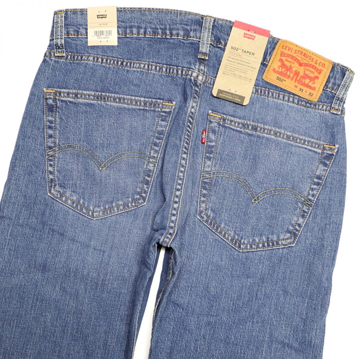 【未使用】★リーバイス Levis 502 TAPER 新品 定番 カジュアル ストレッチ テーパード ジーンズ デニム パンツ 34インチ[29507-1213-34]四 弐★QWERの落札 ...